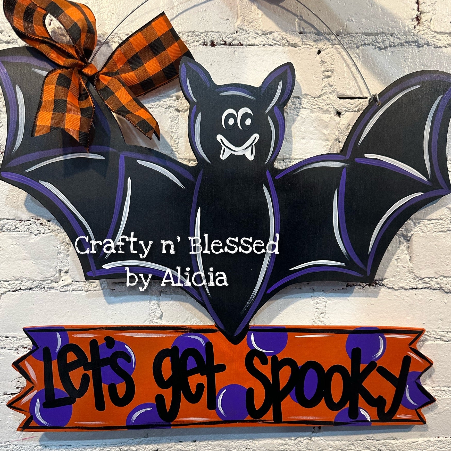 Spooky Bat Door Hanger – Crafty n' Blessed by Alicia